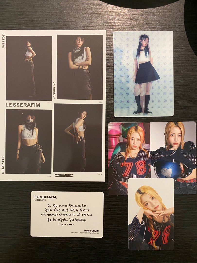 WTS LESSERAFIM LE SSERAFIM ANTIFRAGILE SHOWCASE PC FEARNADA MERCH SET ...