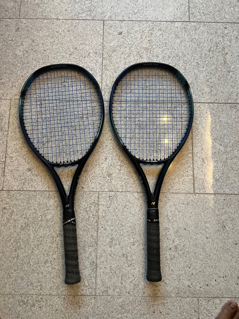 Yonex ezone 100 grip 2 and 3 tennis racket, Sports Equipment, Sports & Games, Racket & Ball ...