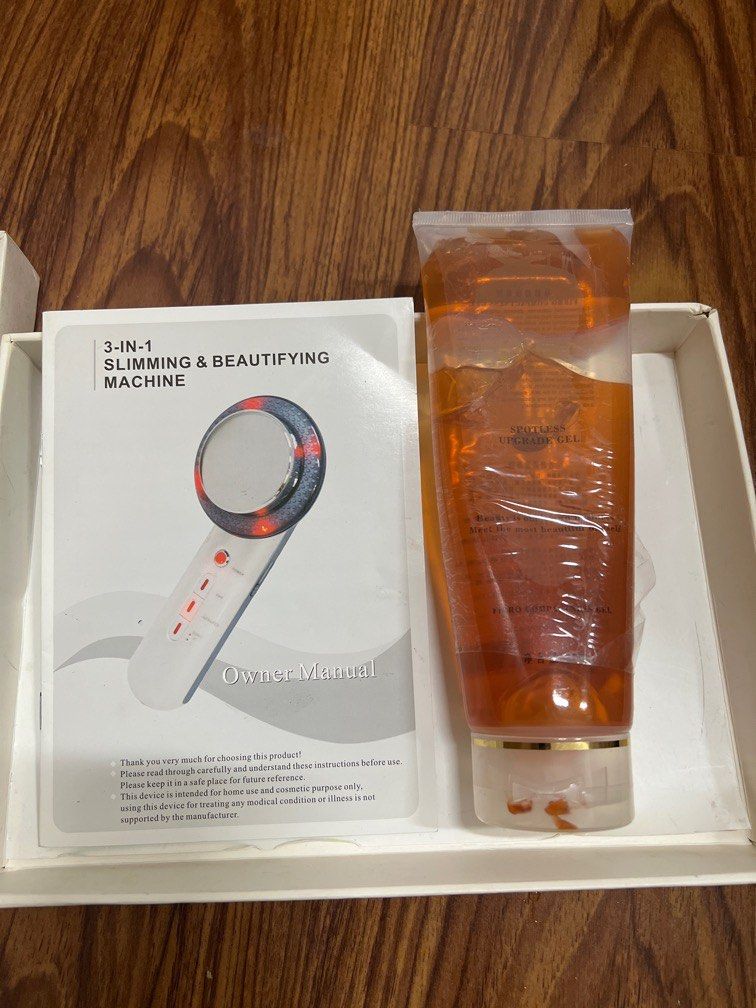 3-in-1 slimming & beautifying machine w gel, Beauty & Personal Care ...