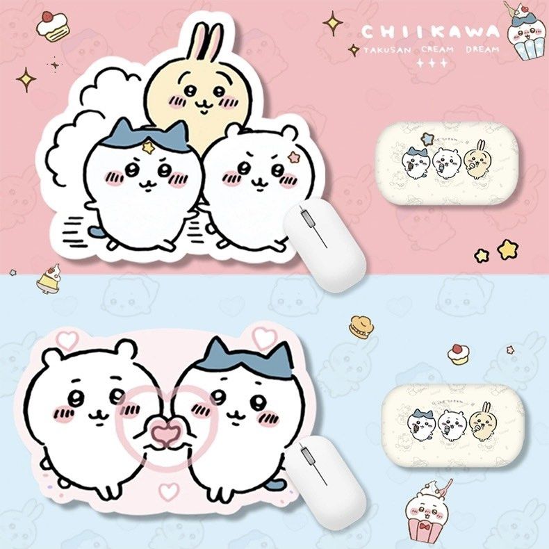 吉伊卡哇 Chiikawa mouse pad 桌面 滑鼠墊 鼠標墊 禮物 公仔 生日禮物 聖誕禮物 新年禮物 Usagi Hachiware ...