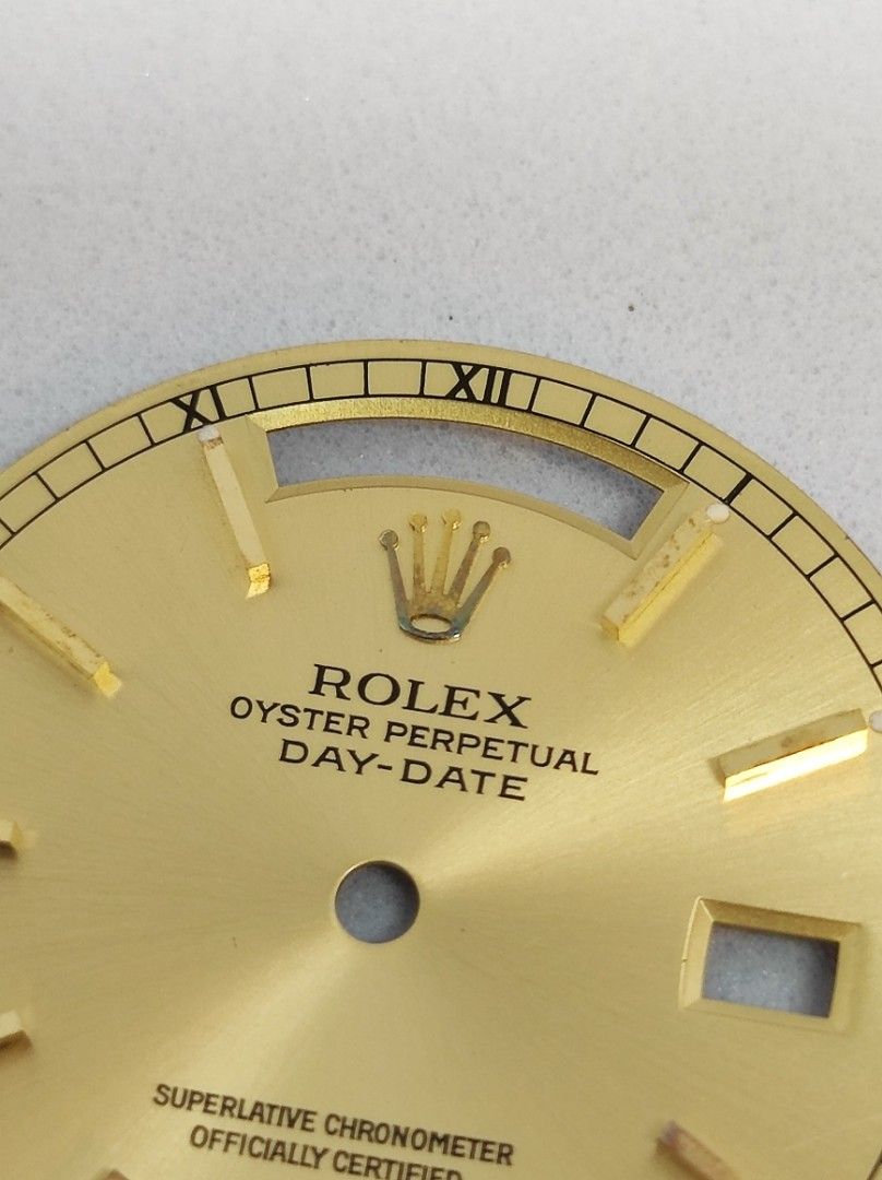 原裝 Rolex Day Date 18038 18238 金色 錶面 錶盤 Watch Dial, 男裝, 手錶及配件, 手錶 ...