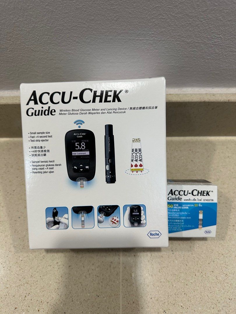 Accu-Chek Guide blood glucose meter, Health & Nutrition, Medical ... Accu-Chek Guide blood glucose meter, Health & Nutrition, Medical ...