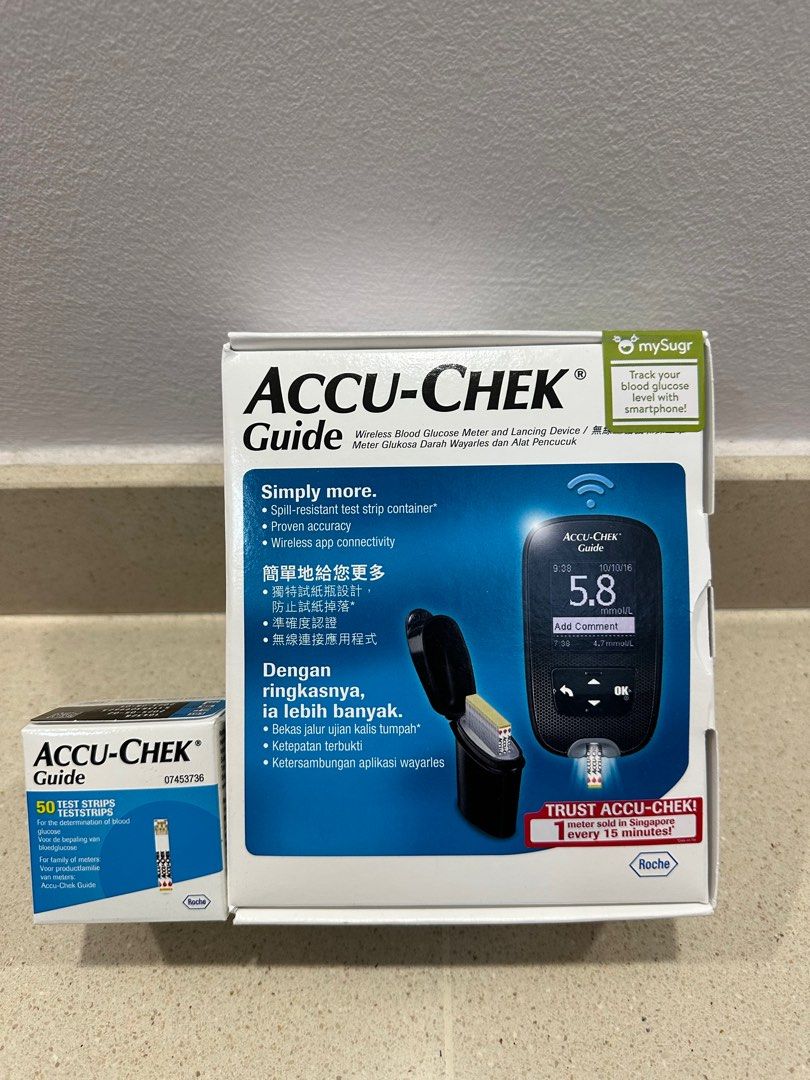 Accu-Chek Guide blood glucose meter, Health & Nutrition, Medical ... Accu-Chek Guide blood glucose meter, Health & Nutrition, Medical ...