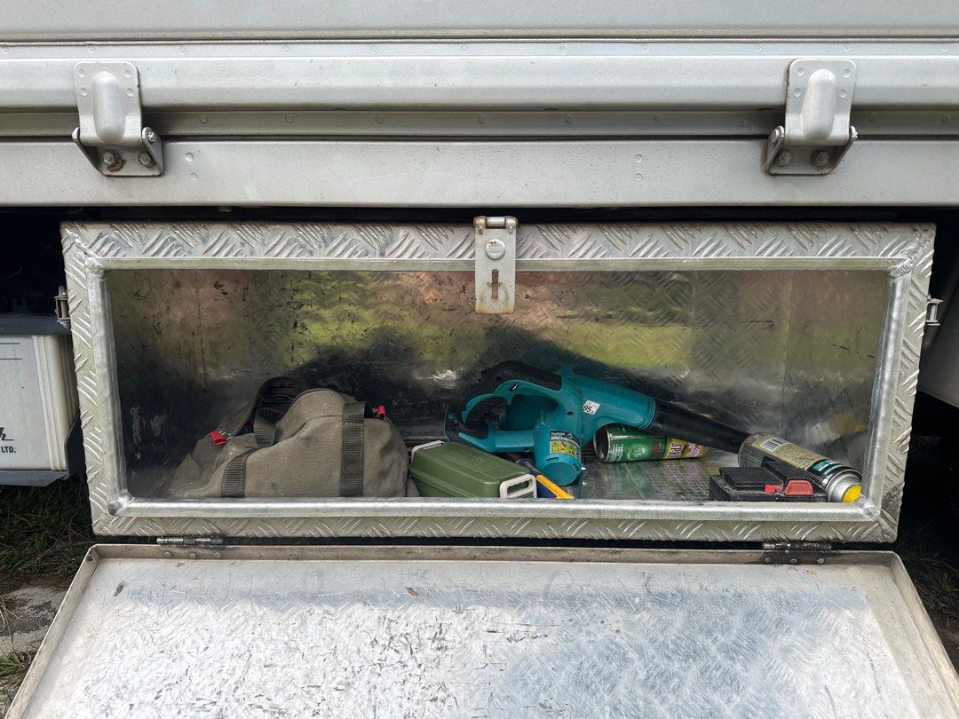 Aluminum toolbox for Toyota Dyna, Car Accessories, Accessories on Carousell