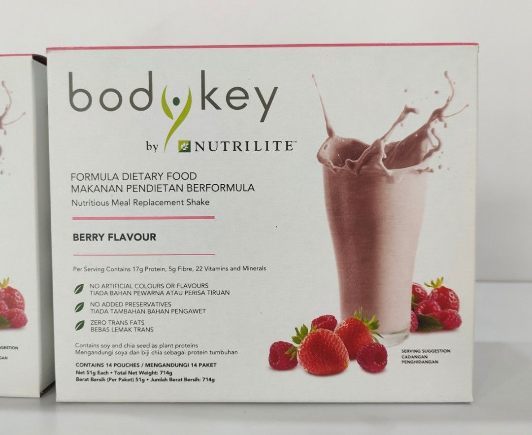 Amway NUTRILITE Bodykey Berry flavour, Food & Drinks, Beverages on ...