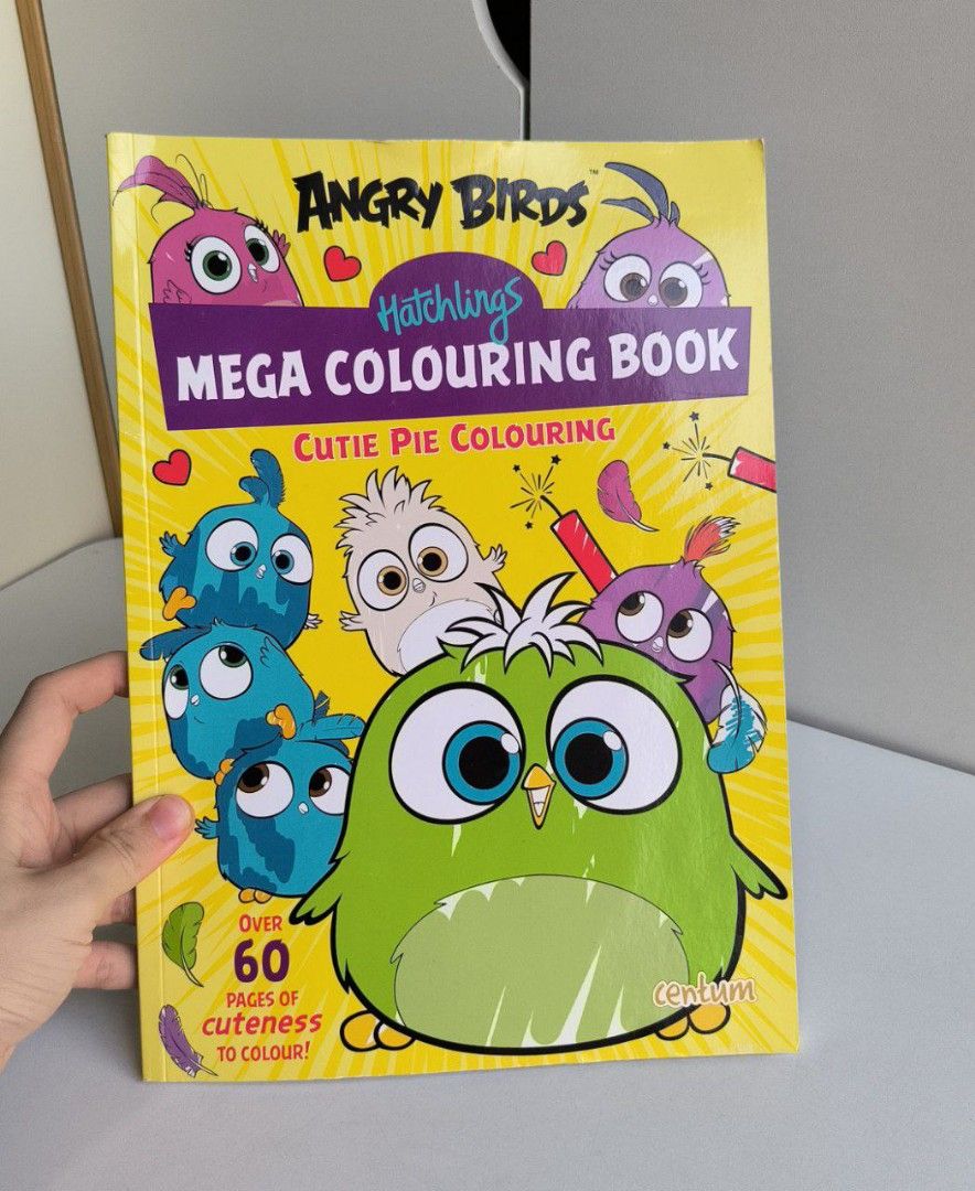 Angry Birds Mega Coloring book Over 60pages Rm8, Hobbies & Toys, Books ...