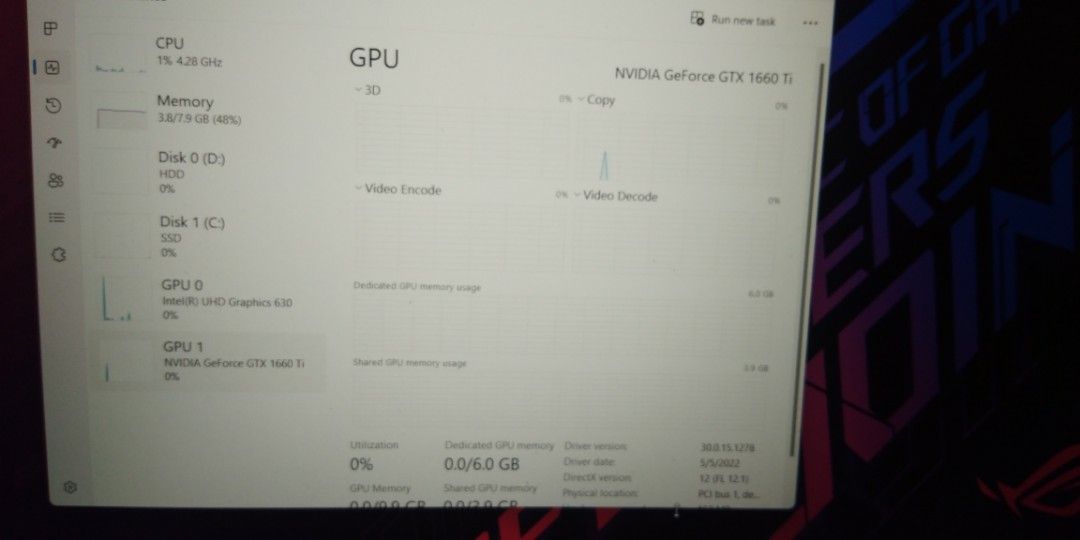 Asus i7 Gaming Laptop LED Strip Lights 500GB SSD like Razer Blade RTX ...