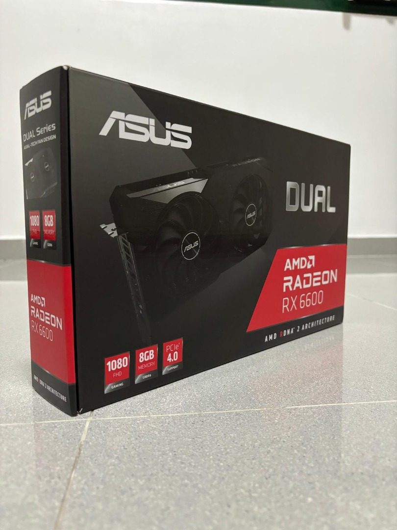 ASUS RADEON RX 6600 (Dual Series) 8GB GDDR6 GPU, Computers & Tech ...