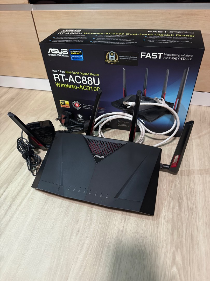 Asus RT-AC88U Router, Computers & Tech, Parts & Accessories, Networking ...