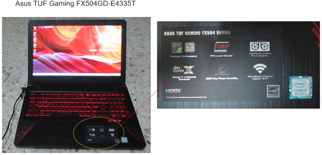 Asus TUF Gaming FX504GD-E4335T, Computers & Tech, Laptops & Notebooks ...