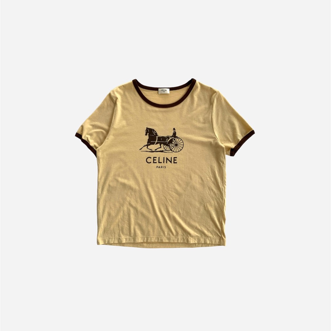 Authentic CELINE Sulky Tee, Women's Fashion, Tops, Shirts on Carousell