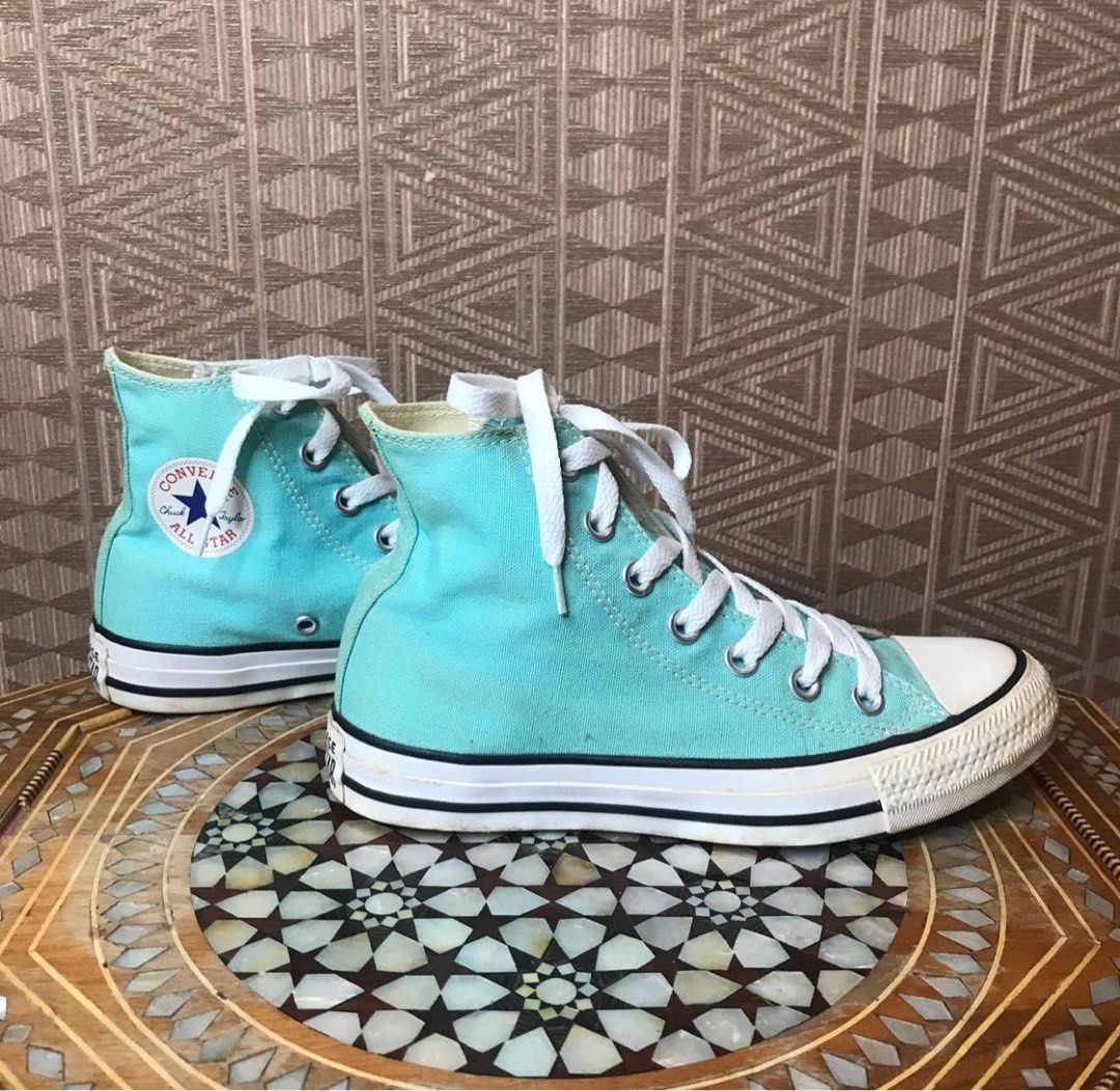 Authentic CONVERSE CHUCK TAYLOR Matcha Green High Cut Sneakers, Luxury ...