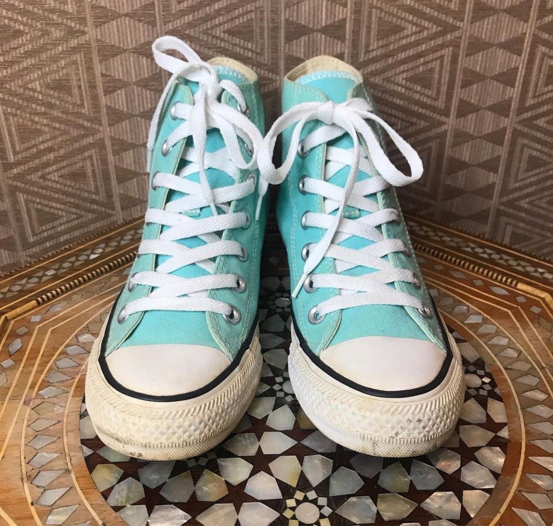 Authentic CONVERSE CHUCK TAYLOR Matcha Green High Cut Sneakers, Luxury ...