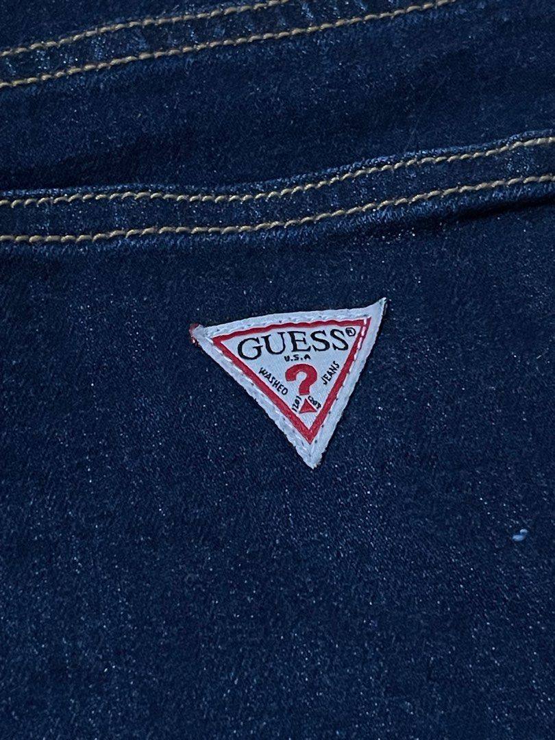 Authentic GUESS High waist denim shorts, Women's Fashion, Bottoms ...