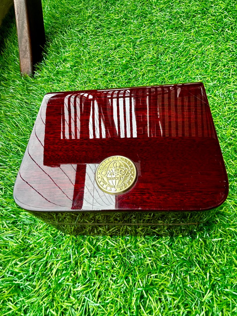 Authentic Omega wooden box, Luxury, Watches on Carousell