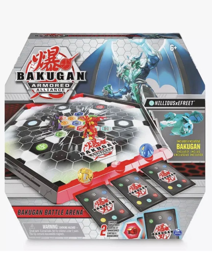 Bakugan - Battle Arena, Game Board with Exclusive Bakugan, Nillious ...
