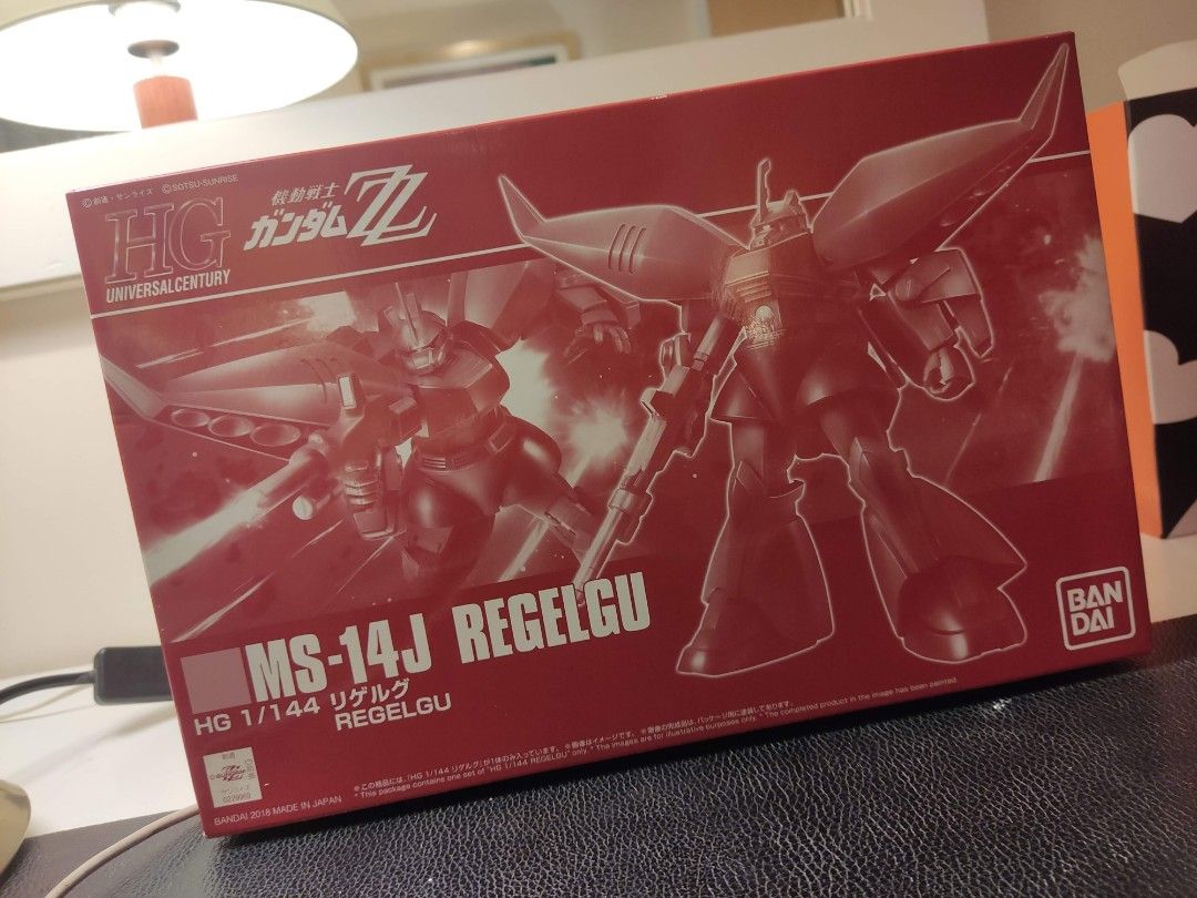 BANDAI GUNDAM PREMIUM BANDAI P-BANDAI HG 1/144 MS-14J REGELGU ASSEMBLED ...