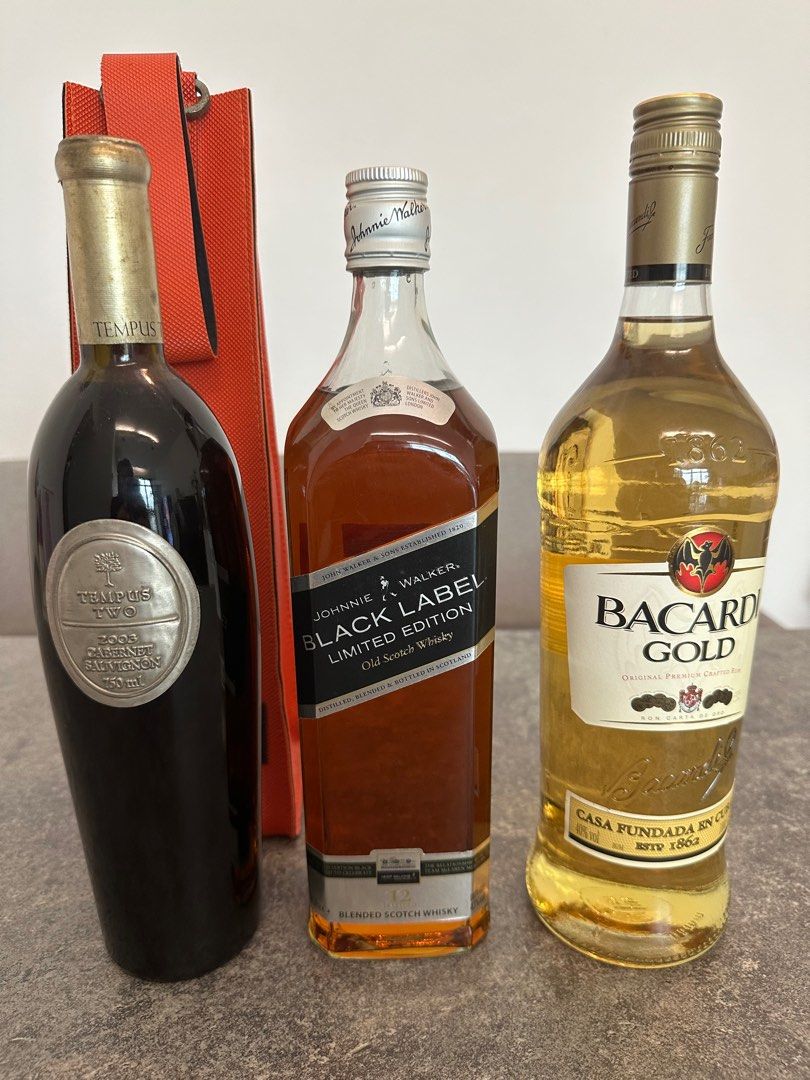 Barcadi / Johnny Walker / Tempus Two, Food & Drinks, Other Food & Drinks on Carousell