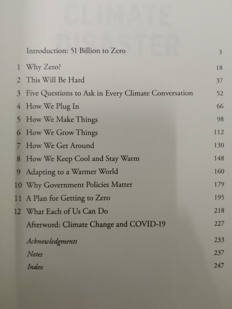 Bill Gates: HOW TO AVOID A CLIMATE DISASTER, Hobbies & Toys, Books ...