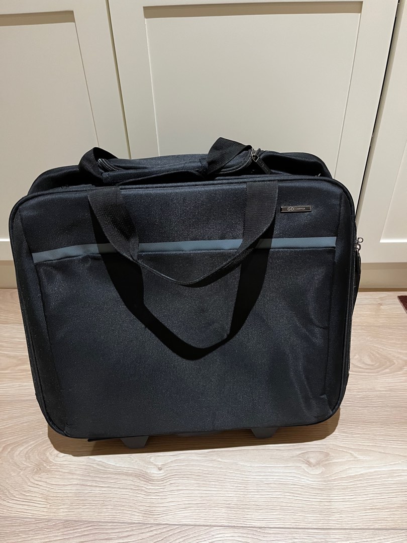 Black Carry-on Suitcase (Go Carpisa) with Wheels and Laptop Compartment ...
