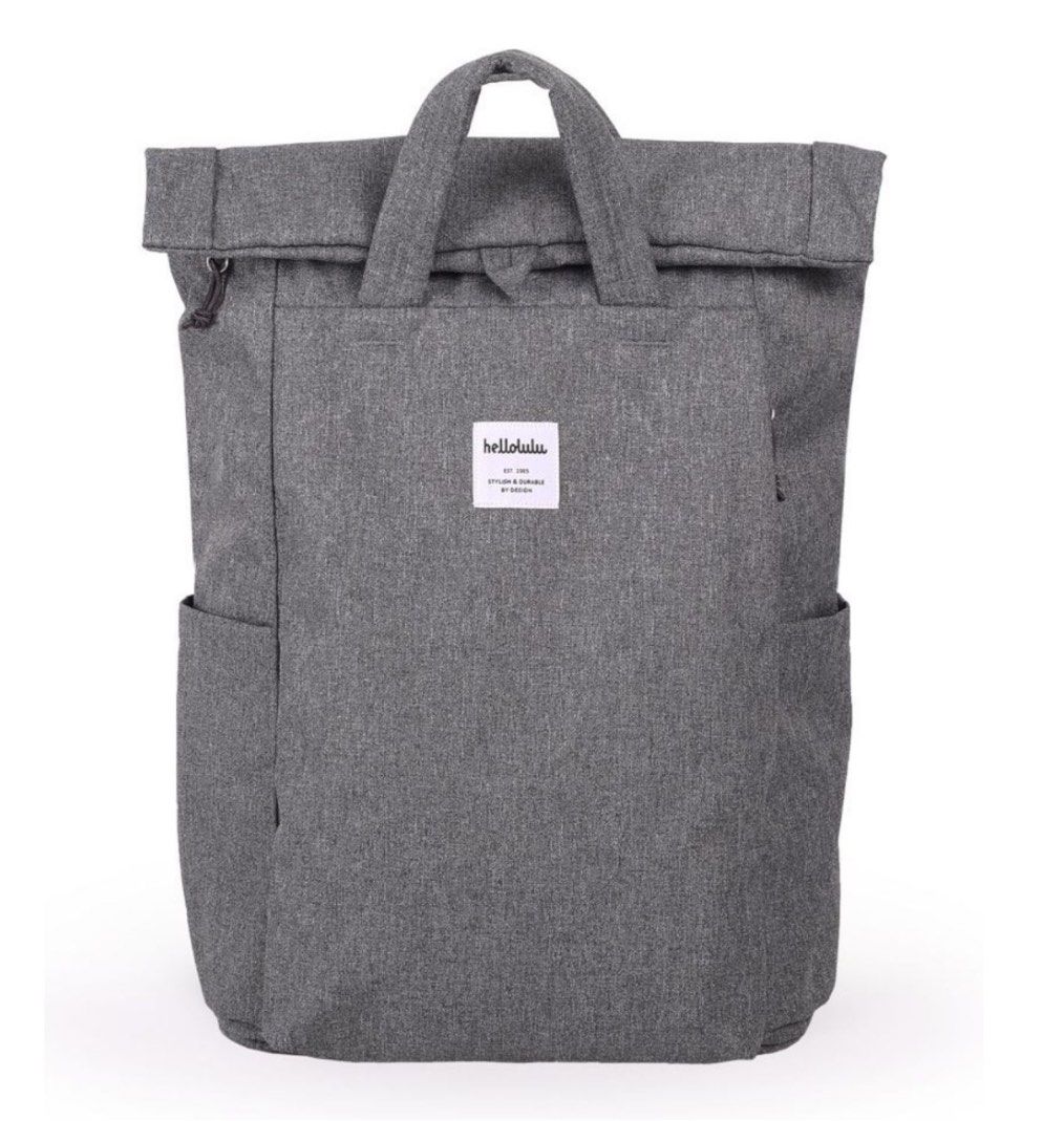 BN hellolulu backpack (tate, pebble gray), Women's Fashion, Bags & Wallets, Backpacks on Carousell