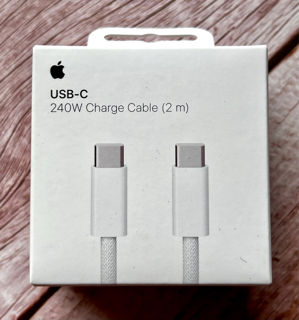 BNIB - Original Apple 240W USB-C Charge Cable (2m) for iPhone, iPad, AirPods, Mac., Mobile ...