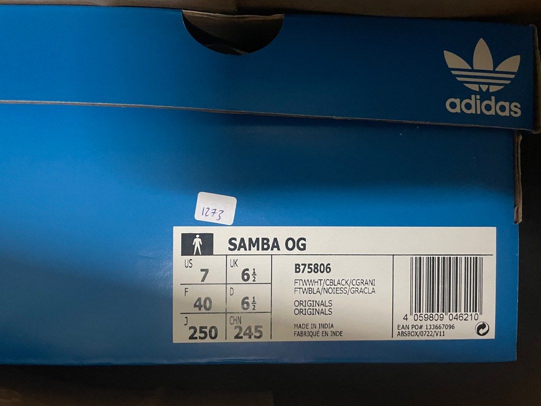 (BNWT) Adidas Samba OG Shoes UK6.5, Women's Fashion, Footwear, Sneakers ...