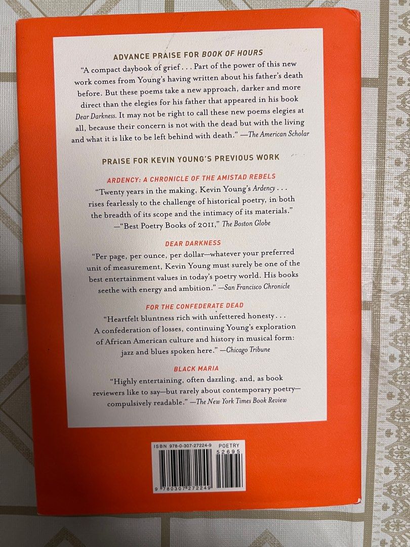 Book of hours (poems), 興趣及遊戲, 書本 & 文具, 小說 & 故事書 - Carousell