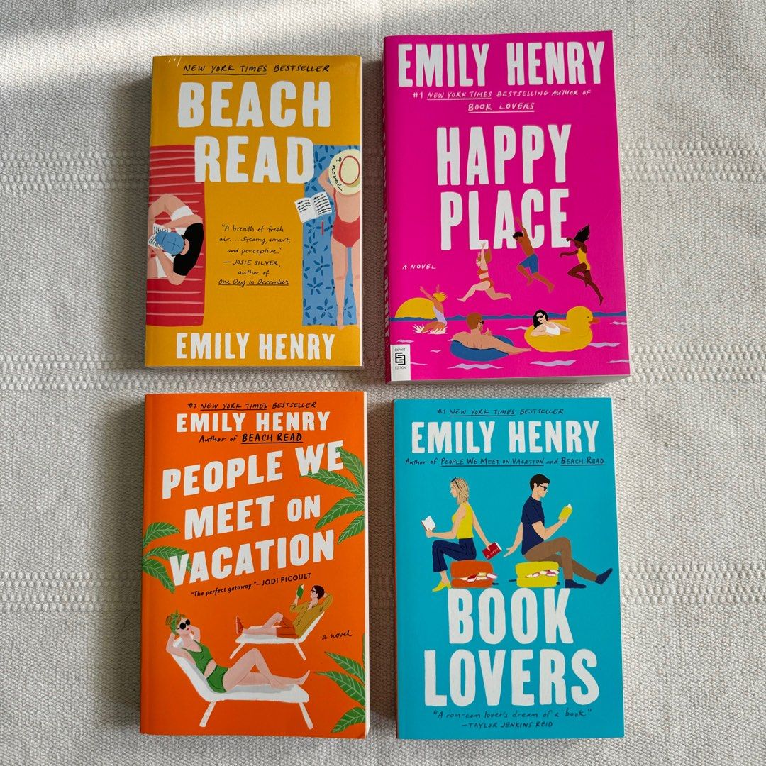 Books by Emily Henry (Beach Read, Book Lovers, Happy Place, People We ...