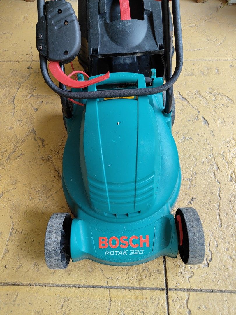 Bosch Rotak 320 lawn mower, Furniture & Home Living, Gardening, Grass ...