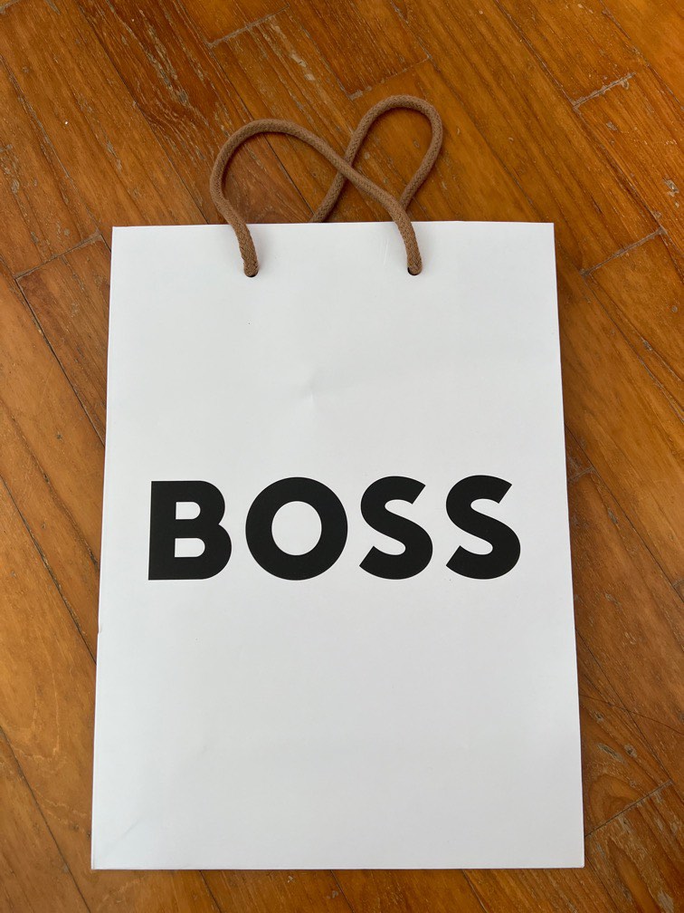 Boss paper bag, Luxury, Accessories on Carousell