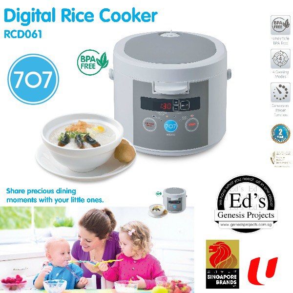 Brand new digital rice cooker 707 brand, TV & Home Appliances, Kitchen ...