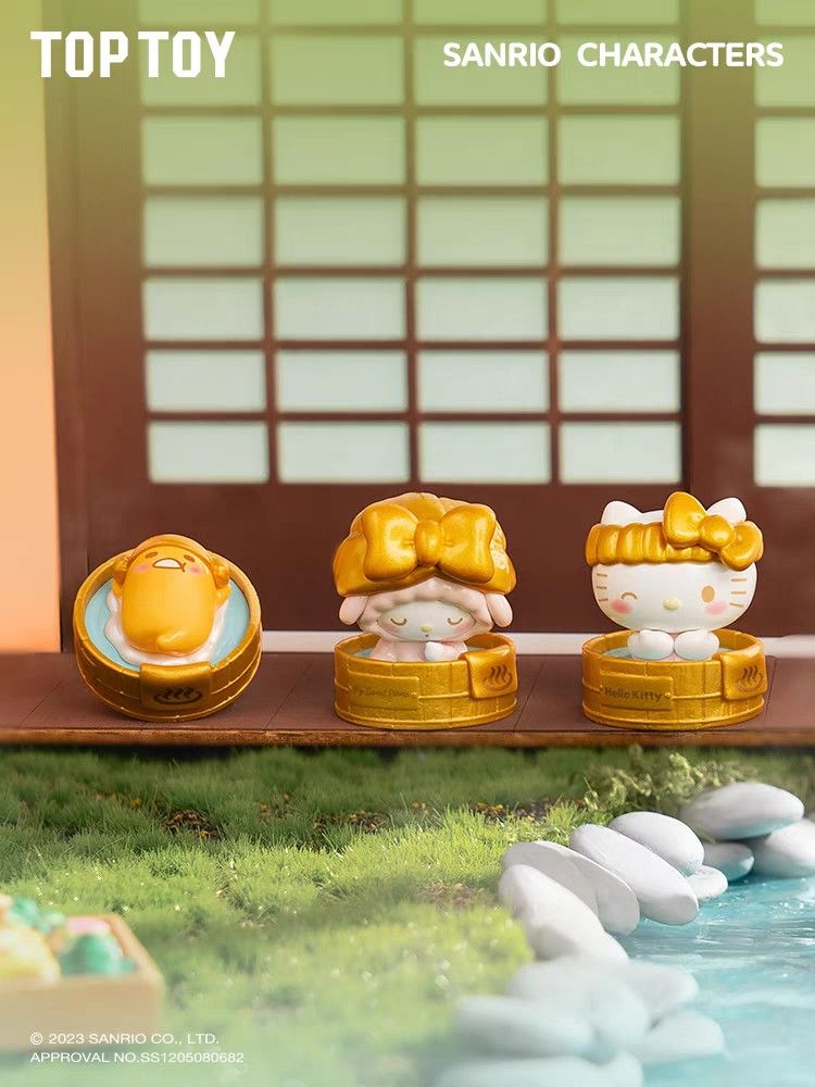 [BRAND NEW! TOPTOY] TOPTOY SANRIO CHARACTERS JAPANESE HOT SPRING MINI POPBEANS SERIES FULL SET ...