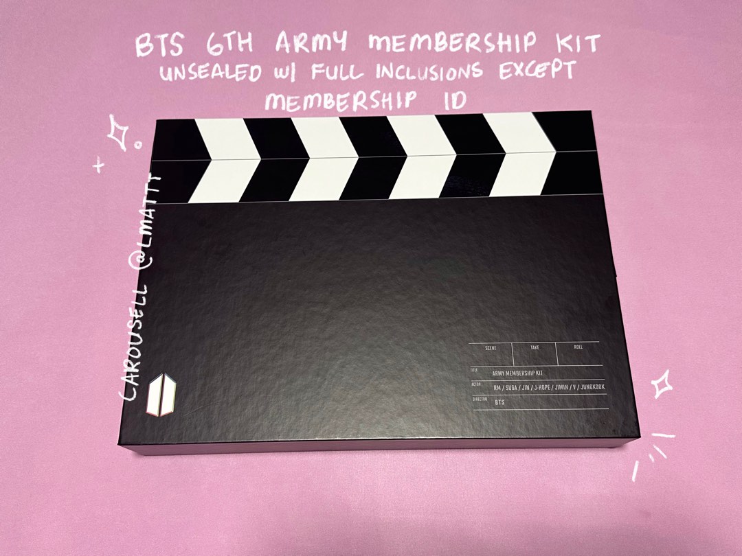 BTS 6th Term ARMY Membership Kit, Hobbies & Toys, Memorabilia ...
