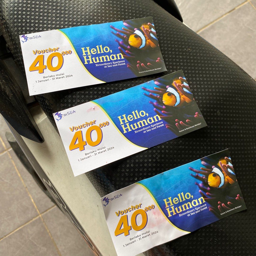 Bxsea voucher 40rb tikey bx sea bintaro, Tiket & Voucher, Kartu Hadiah ...