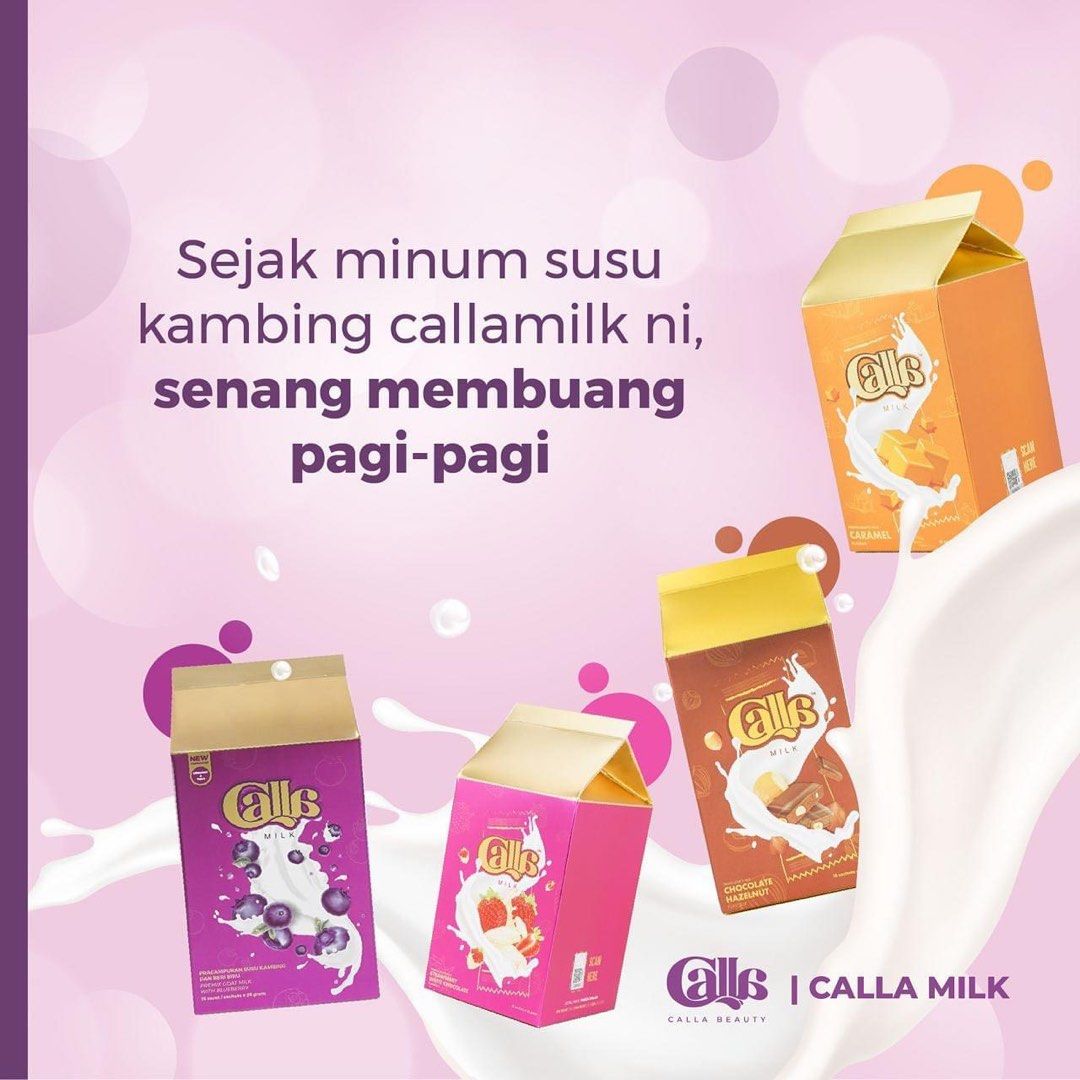 CALLA MILK NEW FLAVOR - BLUEBERRY, Food & Drinks, Beverages on Carousell