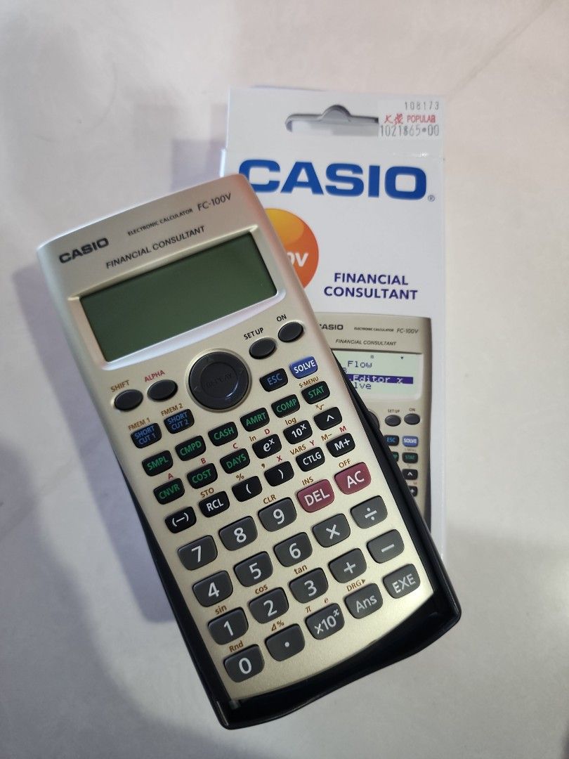 Casio Financial Calculator FC-100V, Hobbies & Toys, Stationery & Craft ...