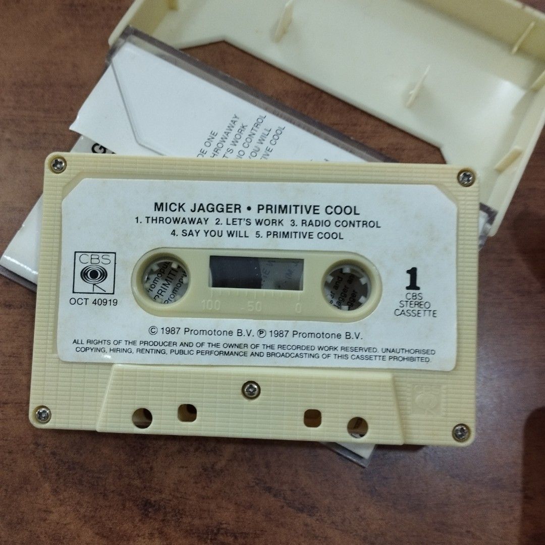 (Cassette) MICK JAGGER - PRIMITIVE COOL, Hobbies & Toys, Music & Media ...