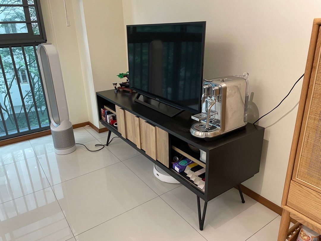 CASTLERY TV console with sliding door, Furniture & Home Living ...