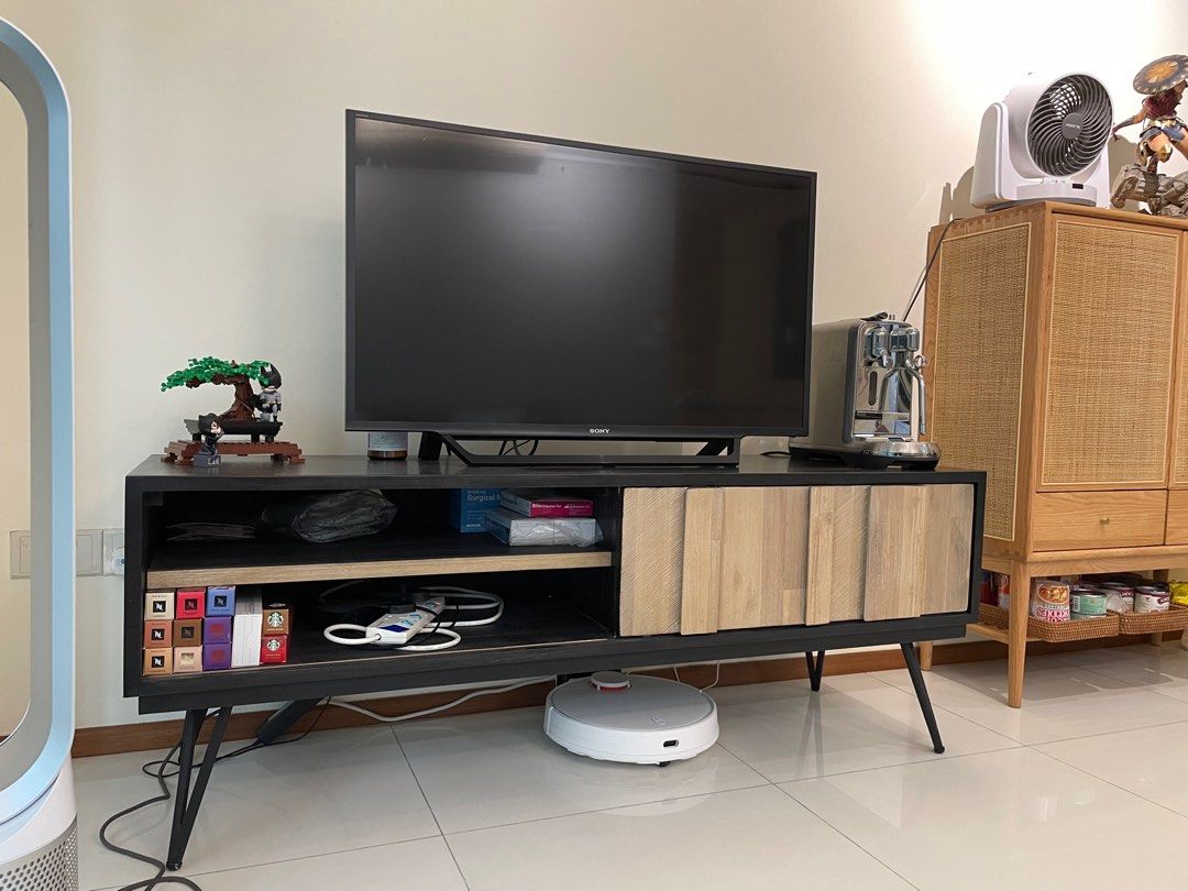 CASTLERY TV console with sliding door, Furniture & Home Living ...