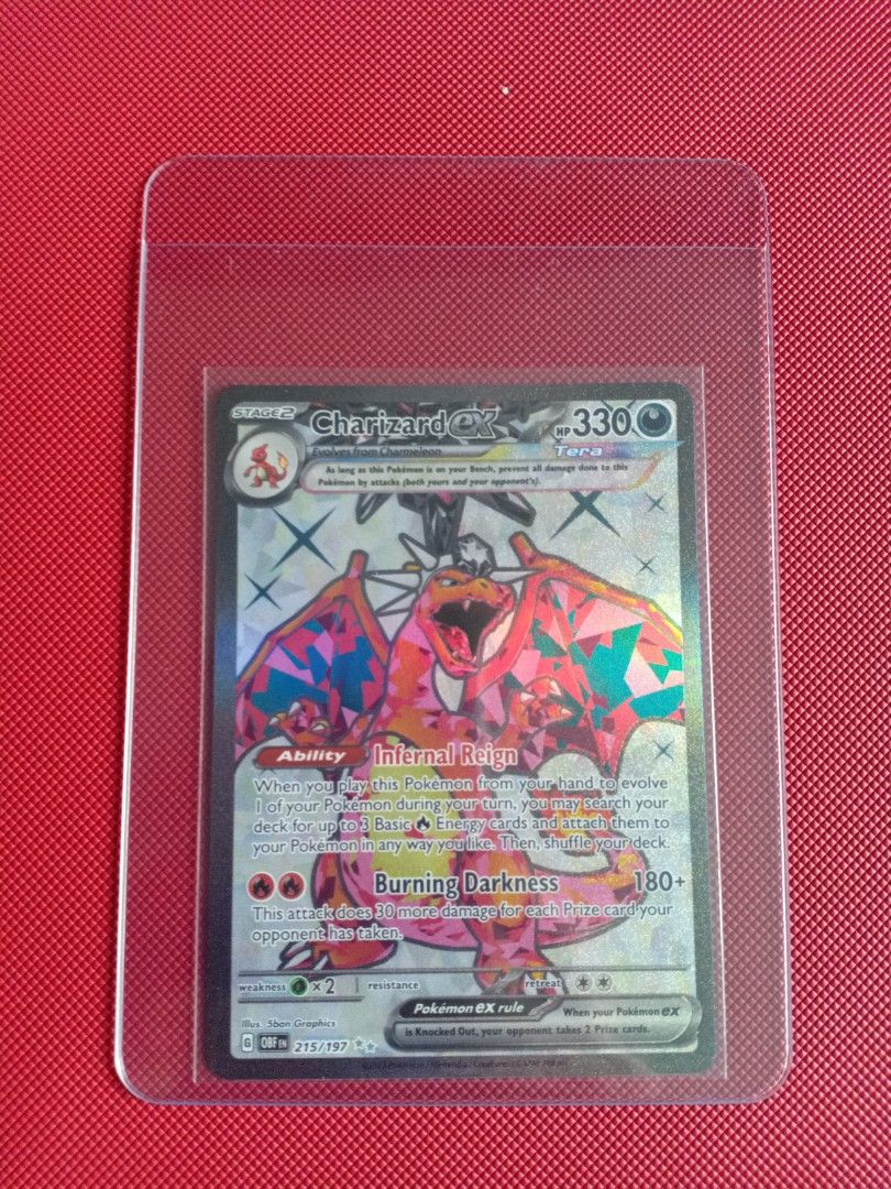 Charizard ex (215/197) - Obsidian Flame, Hobbies & Toys, Memorabilia ...