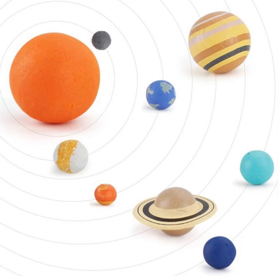Children 9 PCs plastic solar system education set, Hobbies & Toys, Stationery & Craft ...