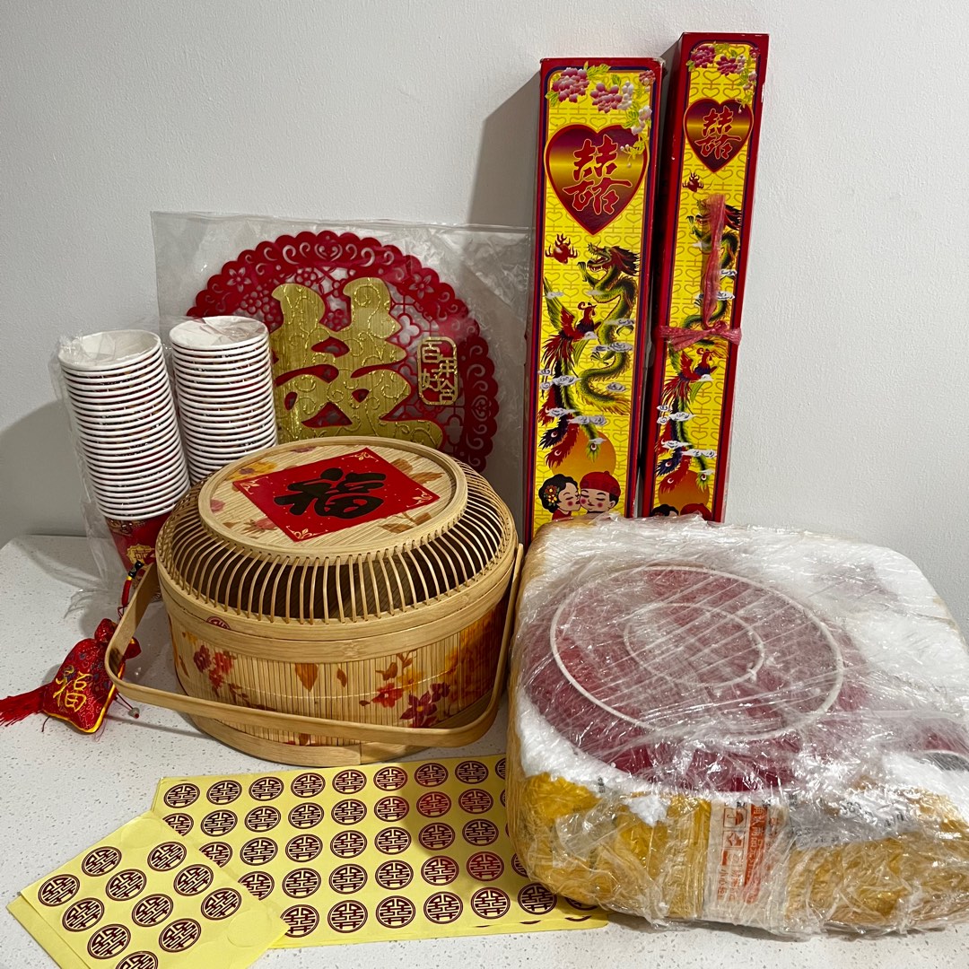 Chinese Traditional Wedding Items Guo Da Li, Furniture & Home Living ...