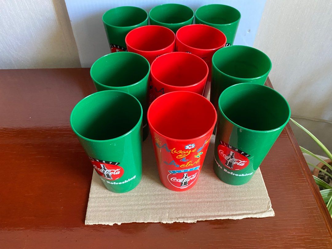 20 Coca Cola Plastic cups, Hobbies & Toys, Memorabilia & Collectibles ...