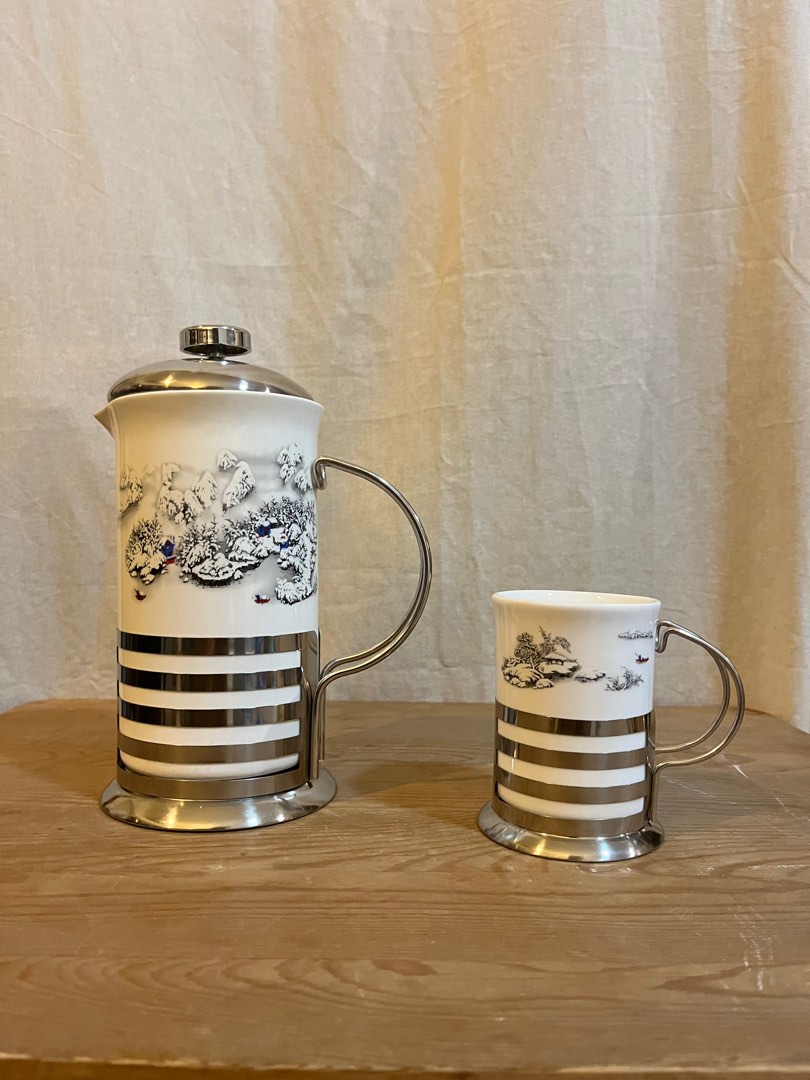 Coffee/Tea Plunger set (Public Bank), Furniture & Home Living ...