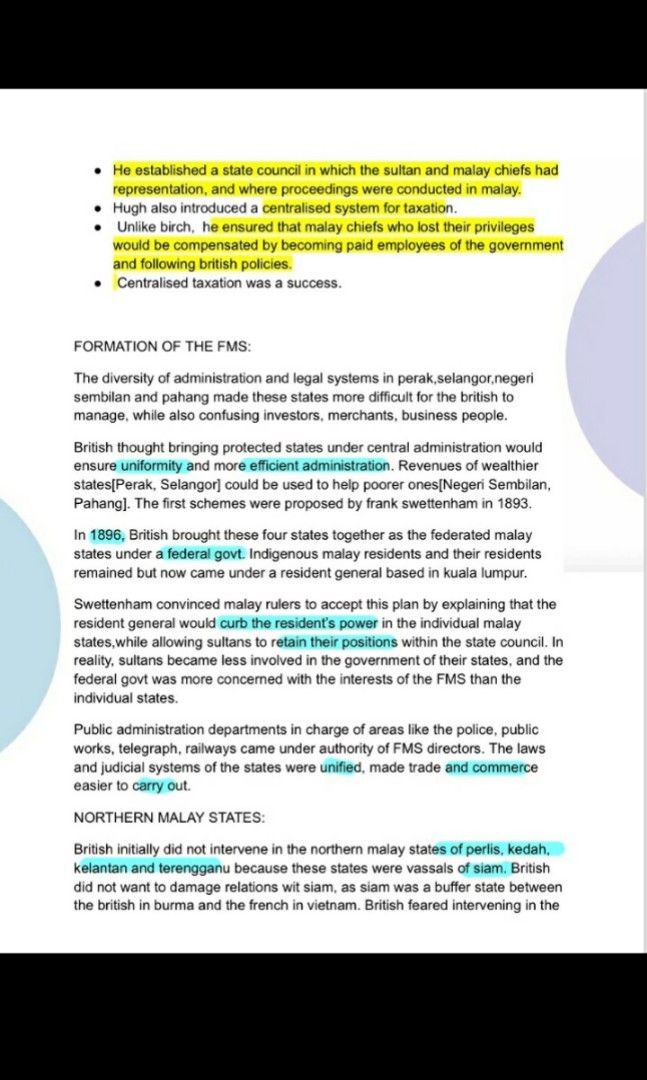core history notes o levels malaya v.1.0 notes, Hobbies & Toys, Books ...