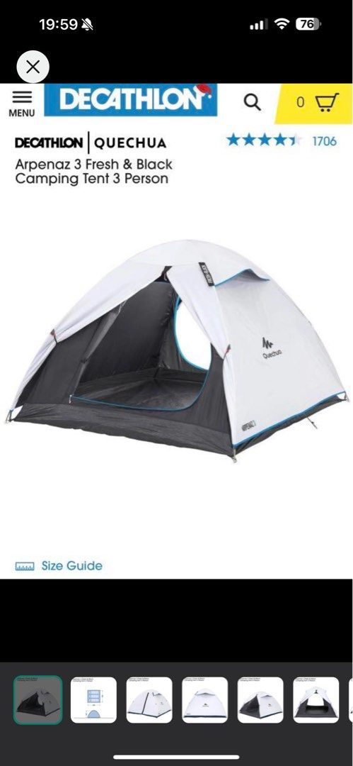 Decathlon Quechua Arpenaz 3 Tent, 運動產品, 行山及露營 - Carousell