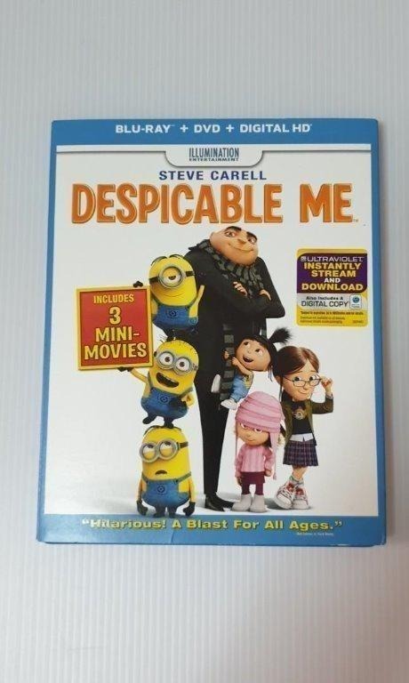 Despicable Me, Blu-ray disc + DVD disc, Hobbies & Toys, Music & Media ...