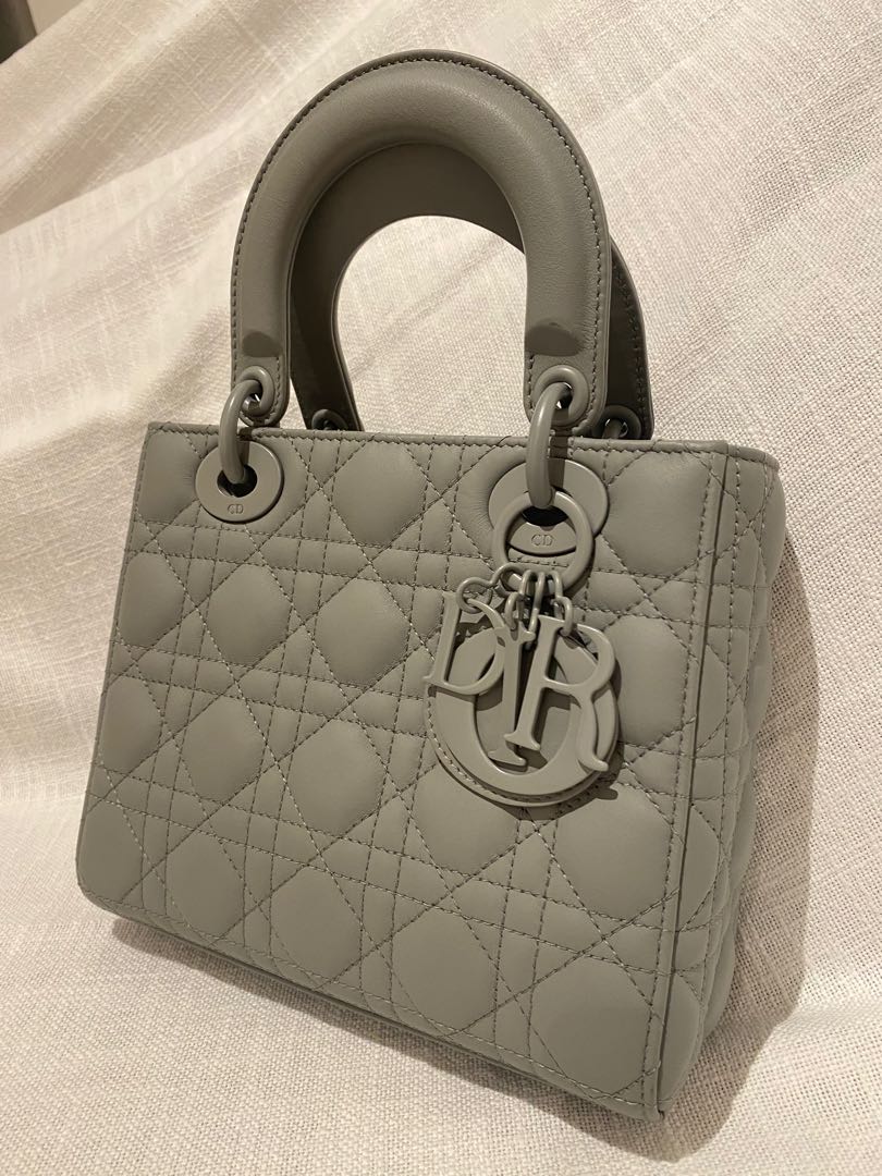 Dior Lady Ultramatte Bag - French Grey, Women's Fashion, Bags & Wallets ...