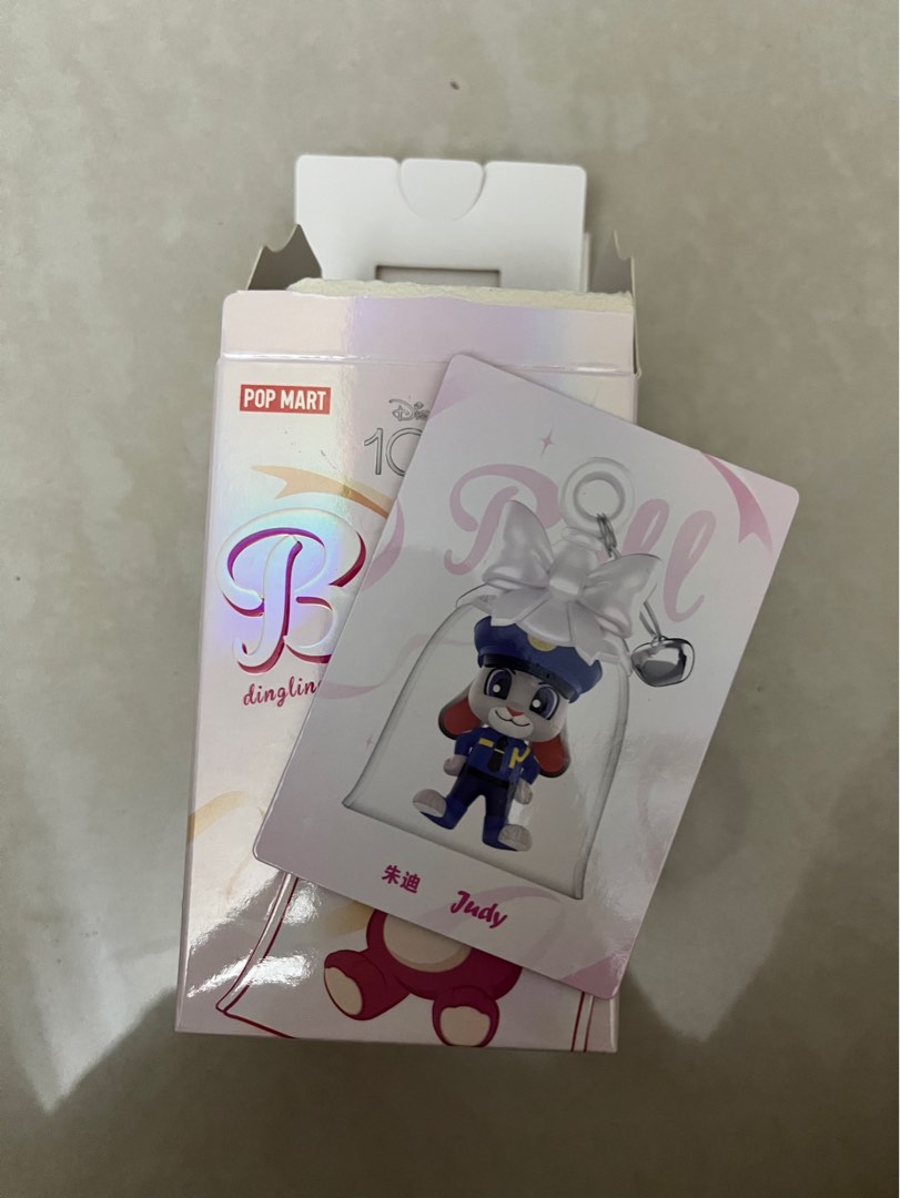 Disney 100 Popmart Bell dingling Blind Box Judy, Hobbies & Toys ...